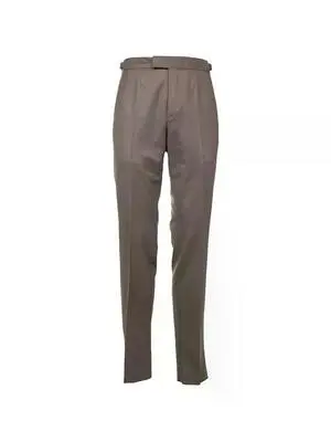 Zegna Front Fastening Trousers - Brown