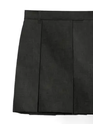 MSGM Pleated Mini A-line Skirt