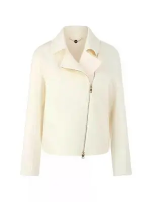 MARCCAIN Asymmetric-zip Biker Jacket - Neutrals