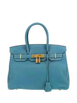 Hermès 2014 Birkin 30 Handbag - Blue