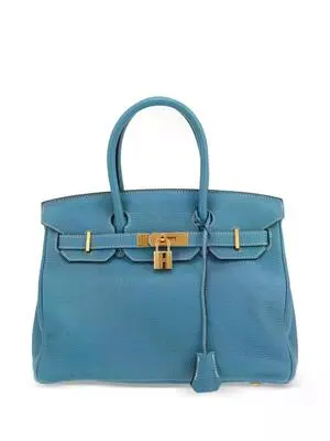 Hermès 2014 Birkin 30 Handbag - Blue