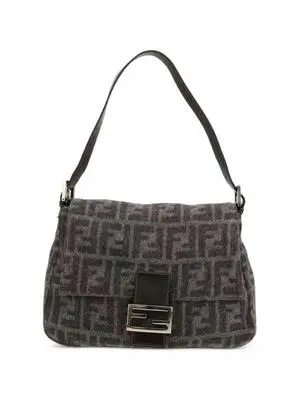 Fendi 2000s Mamma Baguette Handbag - Grey