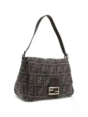 Fendi 2000s Mamma Baguette Handbag - Grey