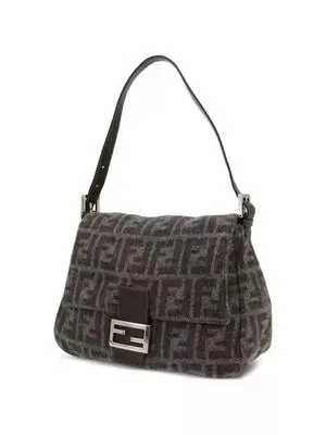 Fendi 2000s Mamma Baguette Handbag - Grey