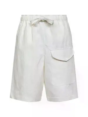 Studio Nicholson Elasticated-waistband Flap-pocket Shorts - Neutrals