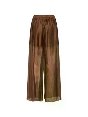 BLANCA VITA Wide-leg Trousers - Brown