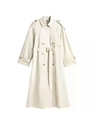 Tommy Hilfiger Belted Button-fastening Coat - Neutrals