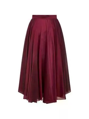 BLANCA VITA High-rise Flared Midi Skirt