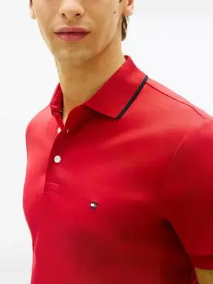 Tommy Hilfiger Tipped-collar Polo Shirt - Red