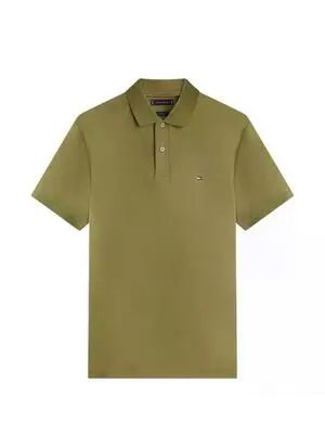 Tommy Hilfiger Short-sleeve Logo-detail Polo Shirt - Green