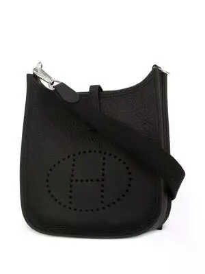 Hermès Evelyne Leather Mini Shoulder Bag - Black