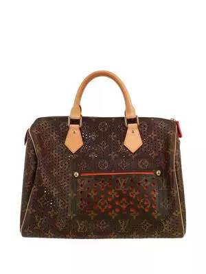 LOUIS VUITTON Speedy 30 Monogram Leather Handbag - Brown