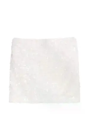 Calvin Klein Sequin-embellished Mini Skirt - White