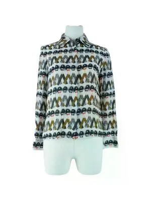 Alice + Olivia Patterned Long-sleeve Shirt