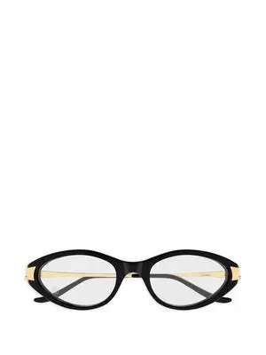 CARTIER Oval-frame Glasses - Black
