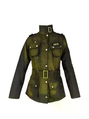 Barbour Motorcycle Belted Jacket - Green
