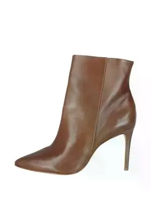 Schutz Mikki Leather Ankle Boots - Brown