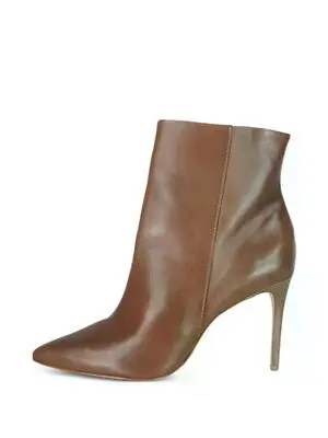 Schutz Mikki Leather Ankle Boots - Brown
