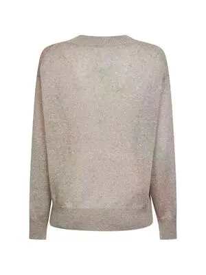 Brunello Cucinelli Ribbed Sequin-embroidered Sweater