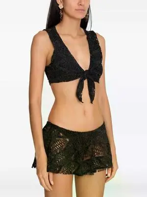 AMIR SLAMA Tie-front Knit Bikini