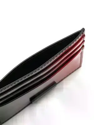 FERRAGAMO Ombré-effect Leather Card Holder