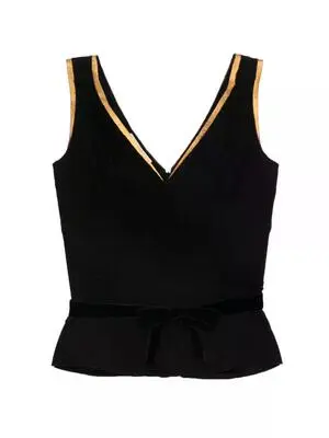 Prada V-neck Top - Black