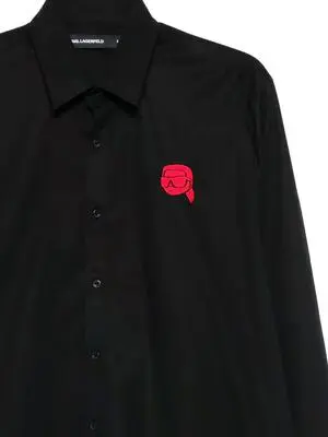 Karl Lagerfeld Embroidered Shirt - Black