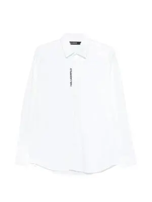 Karl Lagerfeld Buttoned Casual Shirt - White