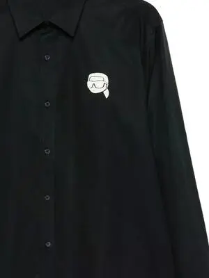 Karl Lagerfeld Logo Detail Shirt - Blue