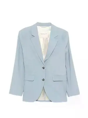 Gant Button Single-breasted Blazer - Blue