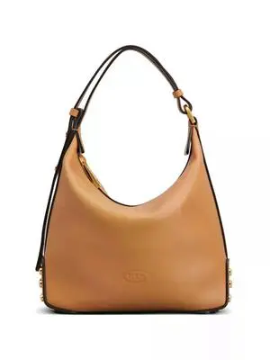 TOD'S Mini Sacca Stud-detail Shoulder Bag - Neutrals