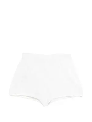Soft Goat Pointelle Mini Shorts