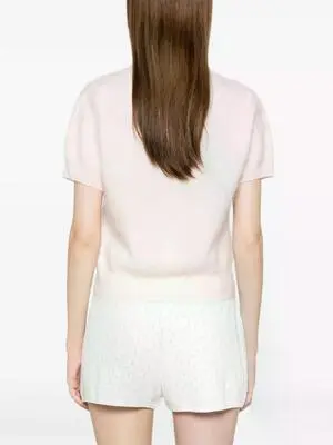 Soft Goat Brushed Short-sleeve Cardigan