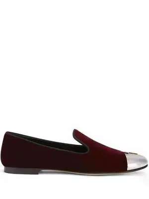 GIUSEPPE ZANOTTI Dalila Cup Toe-cap Loafers - Red