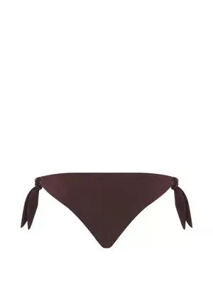 Brunello Cucinelli Tie-fastening Bikini Bottom - Brown
