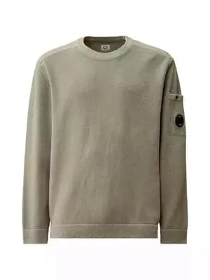 C.P. COMPANY Patch-pocket Crew-neck Sweater - Grey