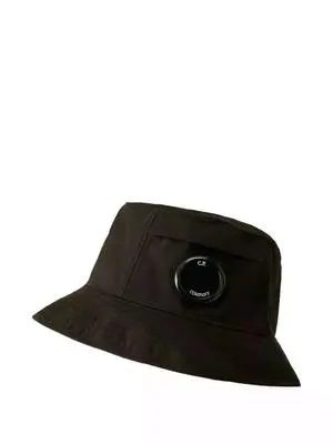 C.P. COMPANY Logo-patch Bucket Hat - Black