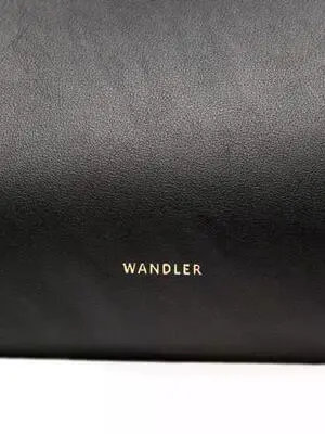 WANDLER Leather Top Handle Tote Bag