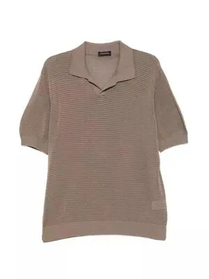 Tagliatore Finday Open-knit T-shirt - Brown