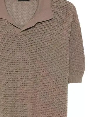 Tagliatore Finday Open-knit T-shirt - Brown