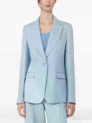 Max Mara Single-breasted Linen Blazer