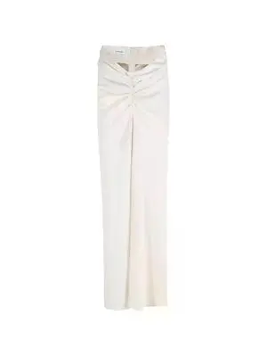 Andamane Iris Zip-fastening Maxi Skirt - White