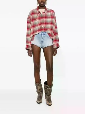 DIESEL Distressed Cutout Denim Shorts