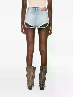 DIESEL Distressed Cutout Denim Shorts