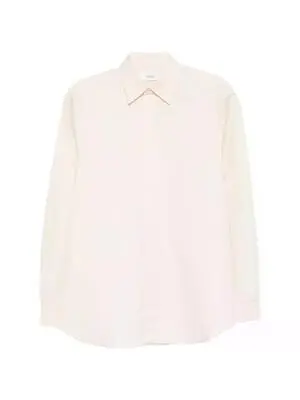 LARDINI Collared Long-sleeve Shirt - Neutrals