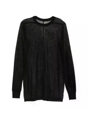 Rick Owens Level Ls T Long Sleeve Polo Shirt - Black