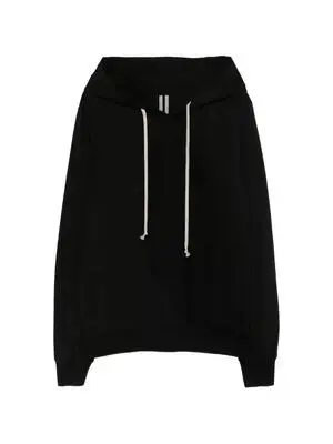 Rick Owens Hooded Printed Hoodie - Black