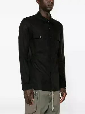 Rick Owens Chest Pockets Shirt - Black