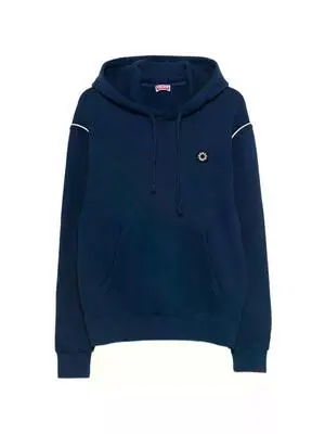 Kenzo Logo-appliqué Hoodie - Blue