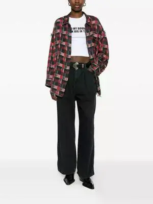 R13 Checked Reversible Shirt